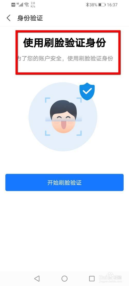 支付宝刷脸验证图标