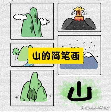 山的简笔画图片大全截图