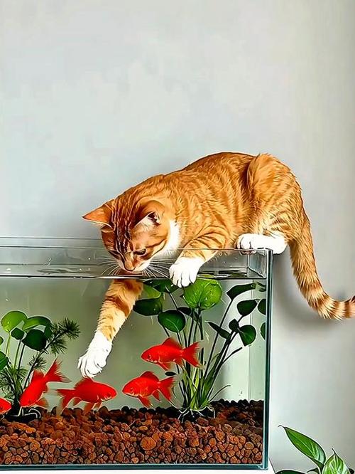 小猫咪抓鱼图标