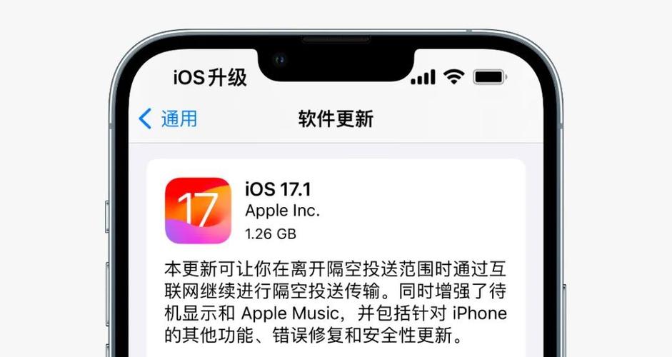 为什么苹果更新了17.1系统图标