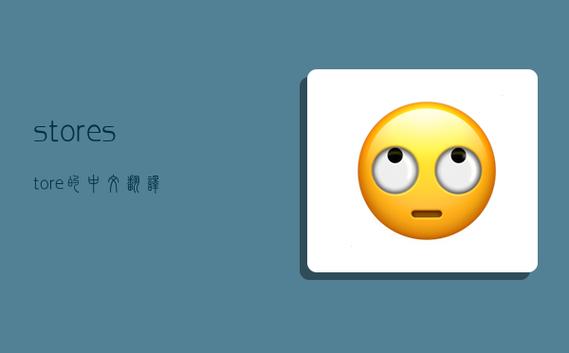 store的中文翻译截图