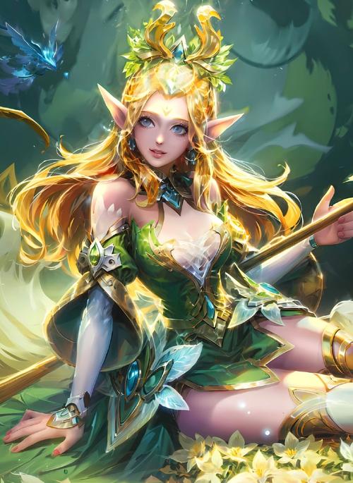 游戏广告中的精灵美女截图