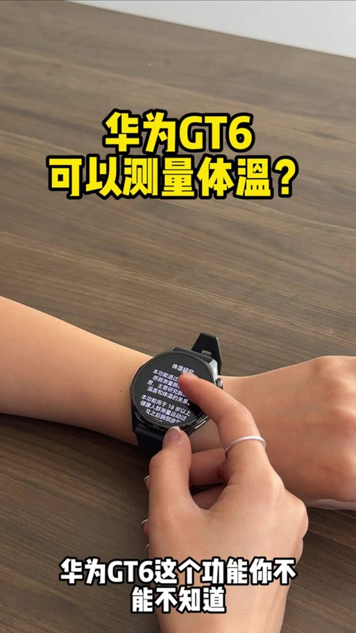 华为GT6体温设置在哪图标