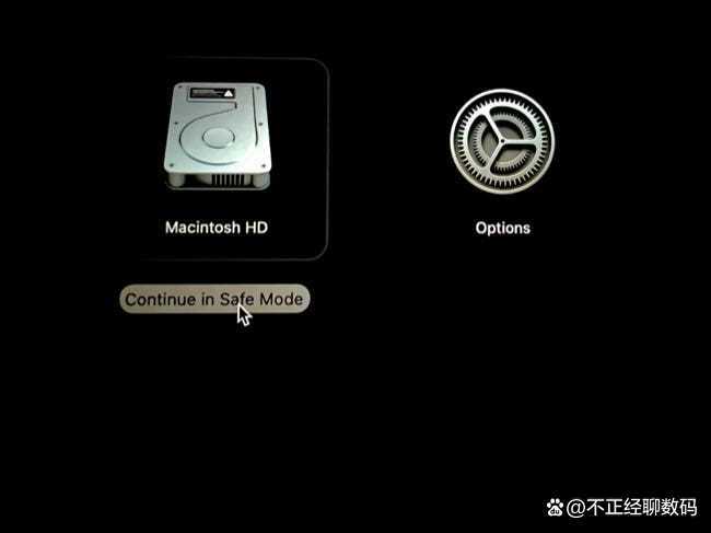 mac一开机就是安全启动截图