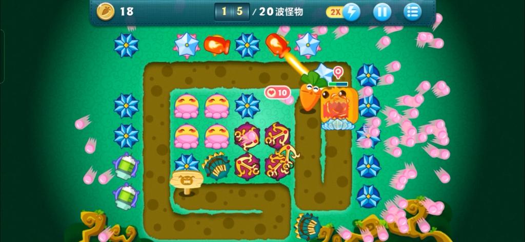 保卫萝卜挑战第19关截图