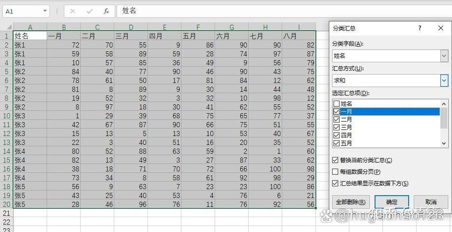 表格求和数据过多图标