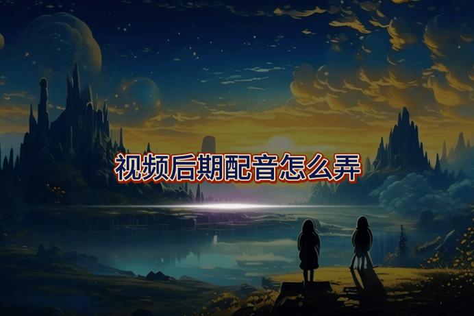 如何在视频后期加配音图标
