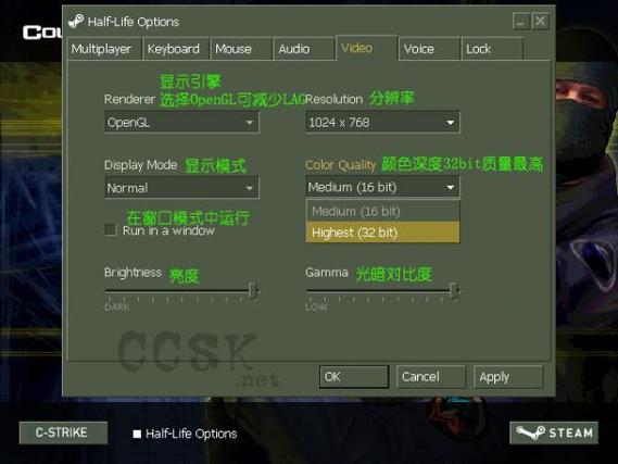 cs1.6运行中文版后怎么还是英文的图标
