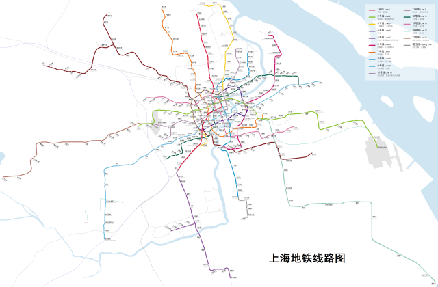 上海地铁地图全图高清版2021图标