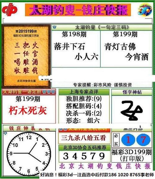钱庄快报3d图谜截图