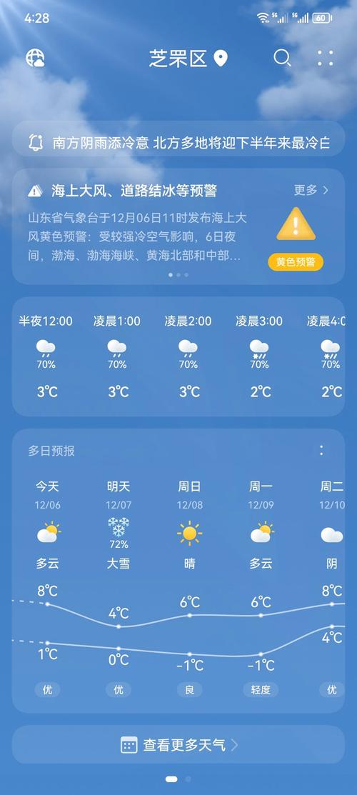 完全没有广告的天气预报