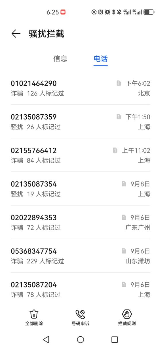 每天收到催收短信而电话又没有截图