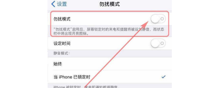 苹果开了勿扰模式闹钟会响吗图标