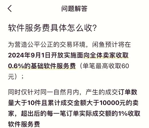 1200闲鱼手续费多少