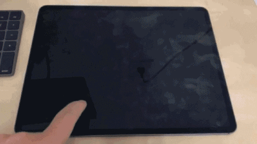 ipad轻点屏幕唤醒图标