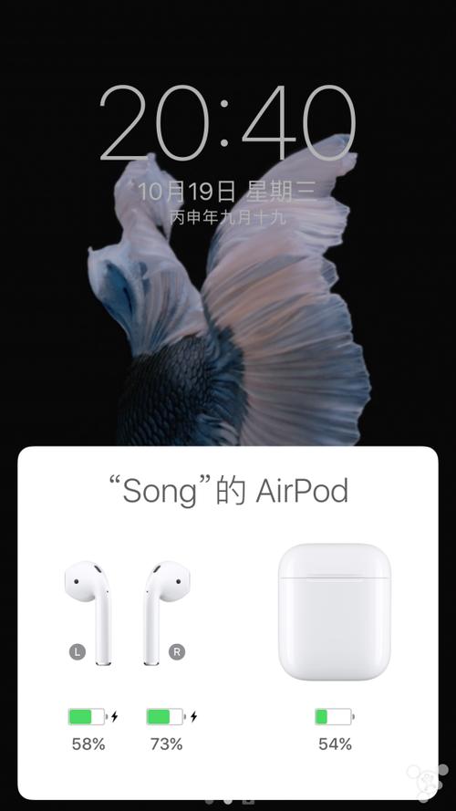 airpods连接后怎么在锁屏出现图标