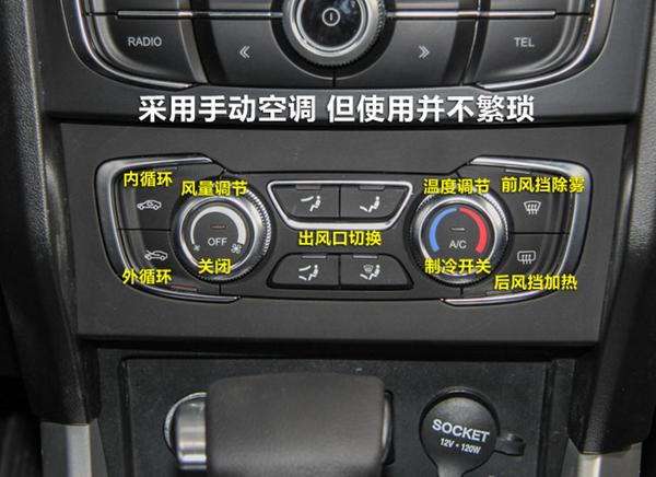 中华v3空调怎么使用图标