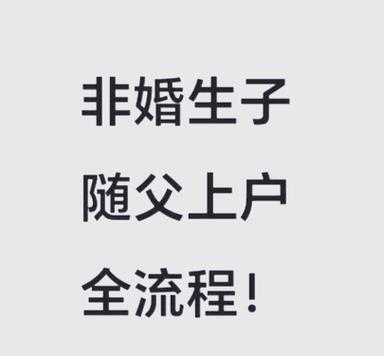 私生孩子能上户口吗截图