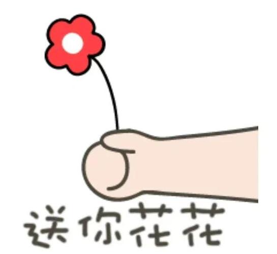QQ挂件头像上顶一朵小红花的图标