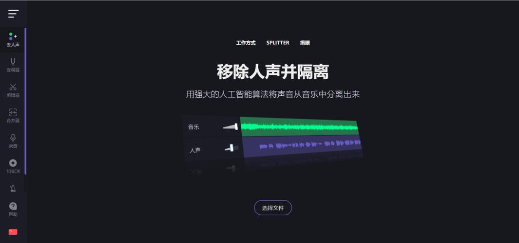 音乐人声分离网站图标