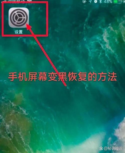 苹果手机突然变黑了怎么办图标