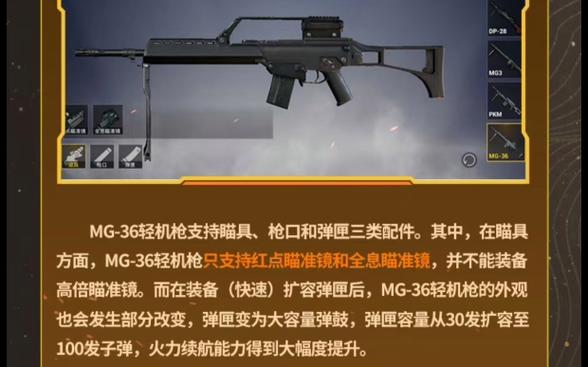 PKM和MG36谁更强图标