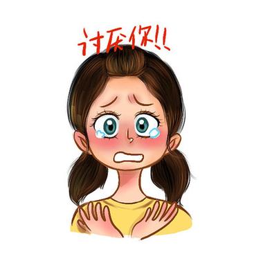 小女孩甩双马尾的表情包图标