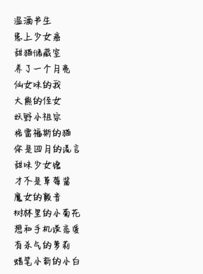 萌妹网名图标