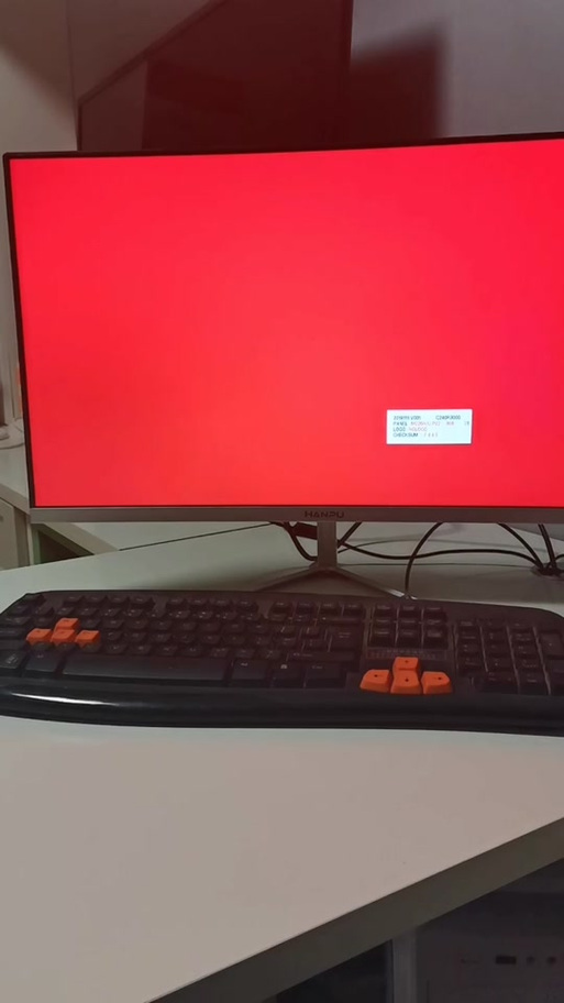 电脑关机显示器各种颜色截图