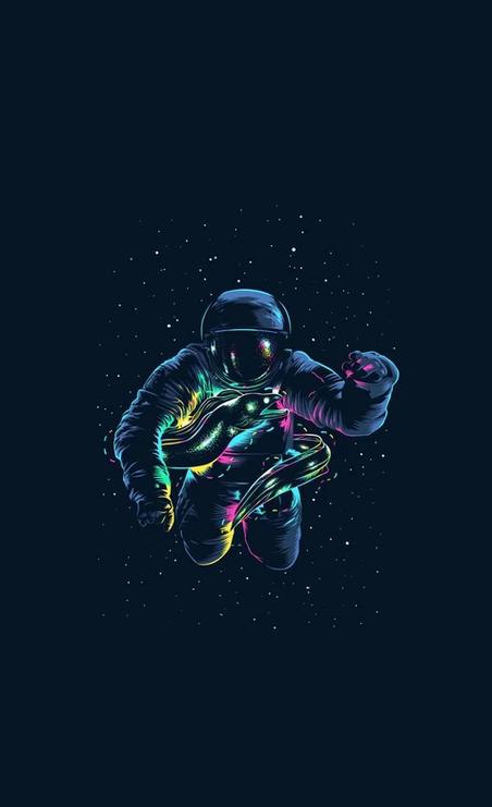 星空太空人壁纸图标