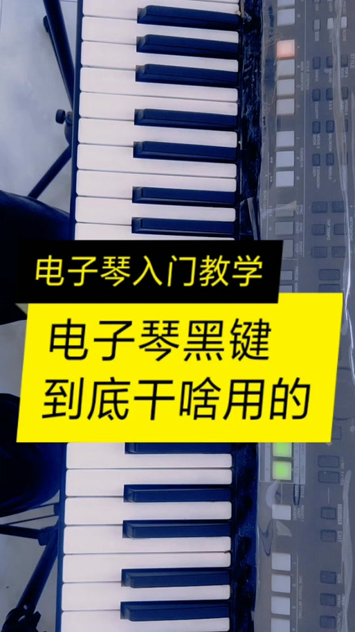 电子琴上的黑键要怎么用图标
