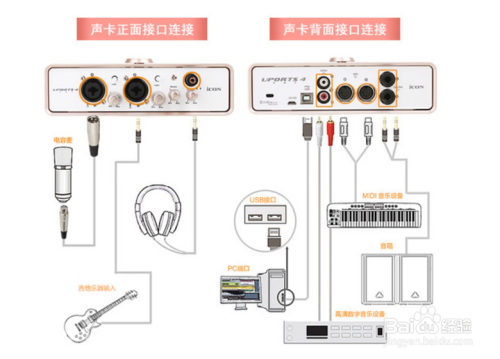 艾肯怎么连接外置音响出声音截图