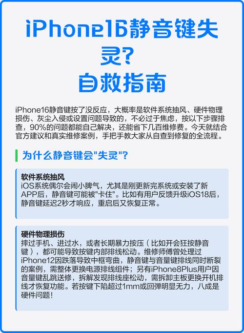 苹果手机静音按钮失灵