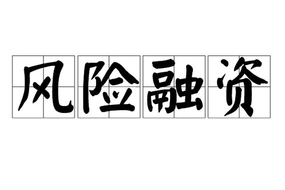 风险融资技术的概念图标