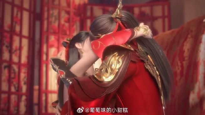动漫男主女主亲热的国漫图标