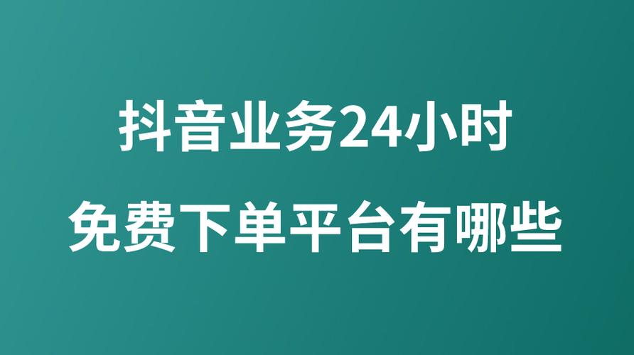 抖音业务24小时下单24小时免费不掉赞图标