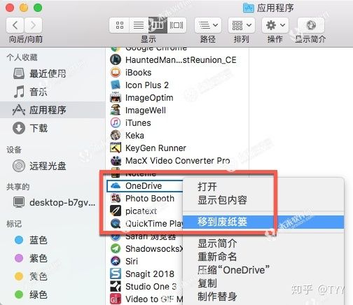 如何在mac电脑上卸载软件图标