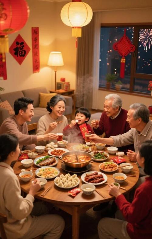 吃完年夜饭饭发红包缩略图