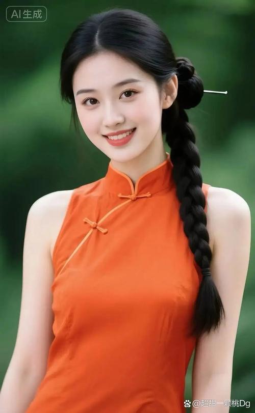 男人眼中橙色的女人图标