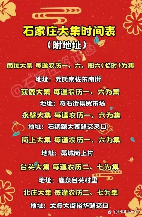 石家庄市区大集赶集时间图标