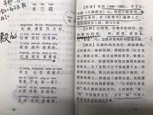 宋词木兰花东城渐觉风光好朗读截图