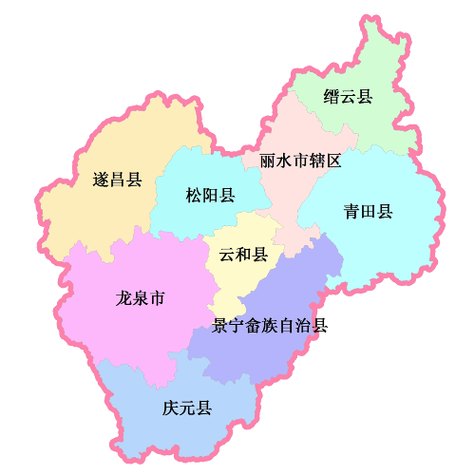 丽水地图全图图标