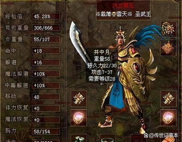 传奇世界所有套装图标