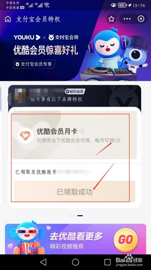 支付宝兑换优酷会员图标