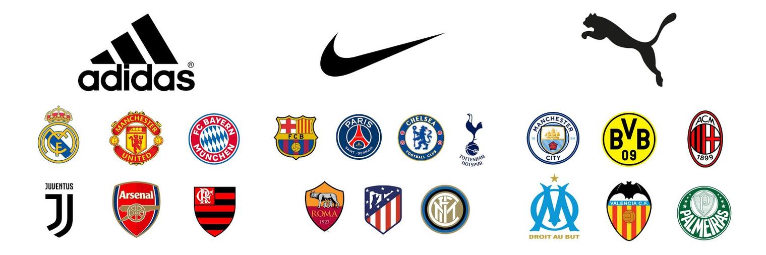 足球衣服品牌logo大全图标