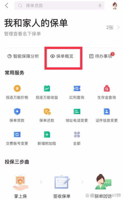 查询保单截图