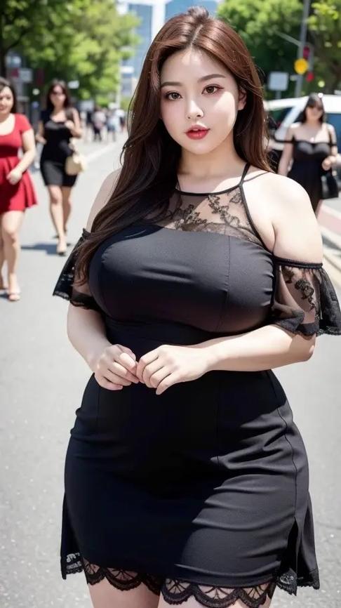 日系微胖女生