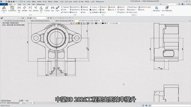 中望3d导出二维cad图纸图标