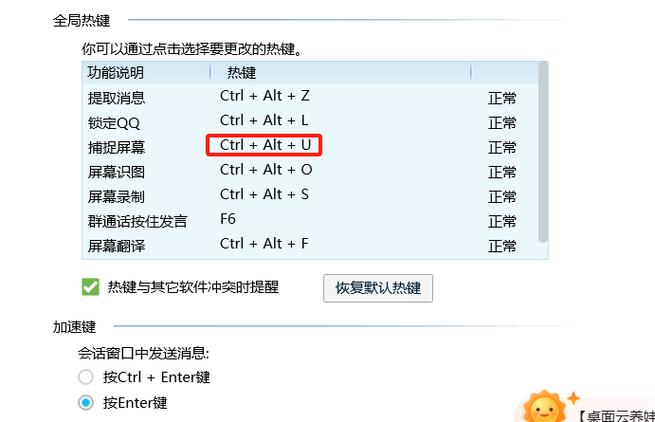 电脑qq截图快捷键ctrl和截图