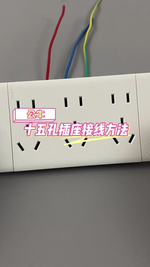 十五孔插座接线图解图标